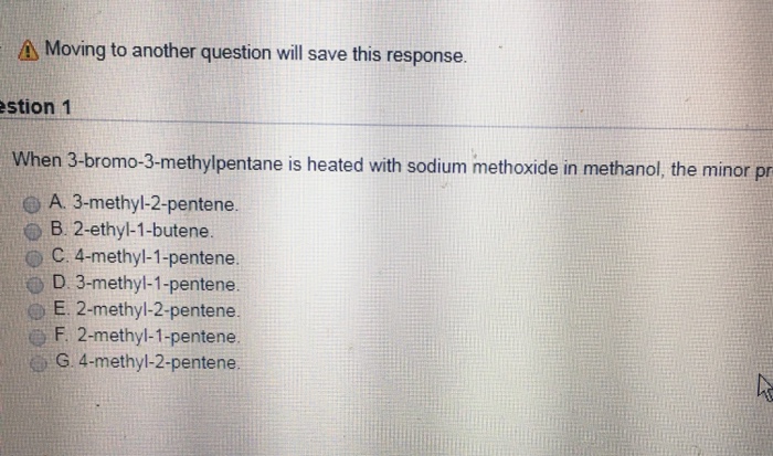 Solved when 3-bromo-3-methylpentane is heated with sodium | Chegg.com