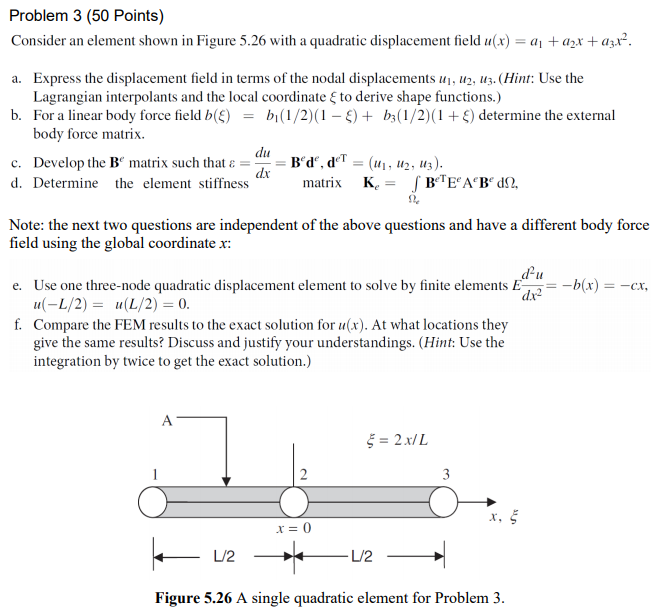 Solved Problem 3 (50 Points) Consider an element shown in | Chegg.com Solved Problem 3 (50 Points) Consider an element shown in | Chegg.com