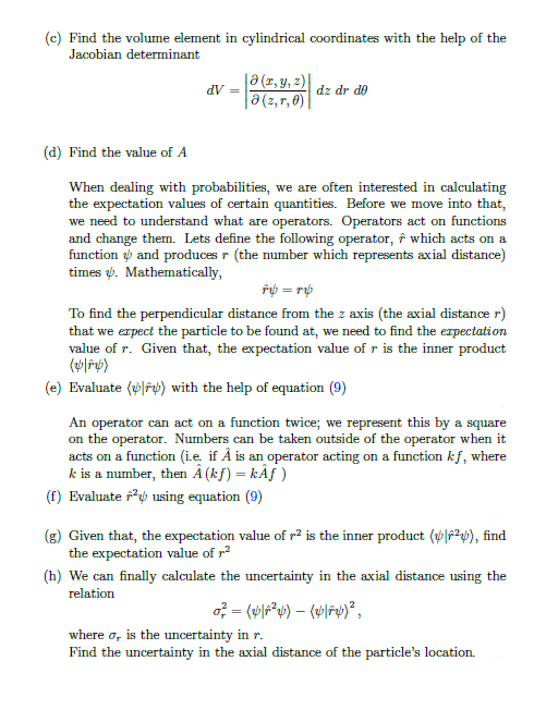 Solved 2. Particle in a Cylinder A particle exists in three | Chegg.com