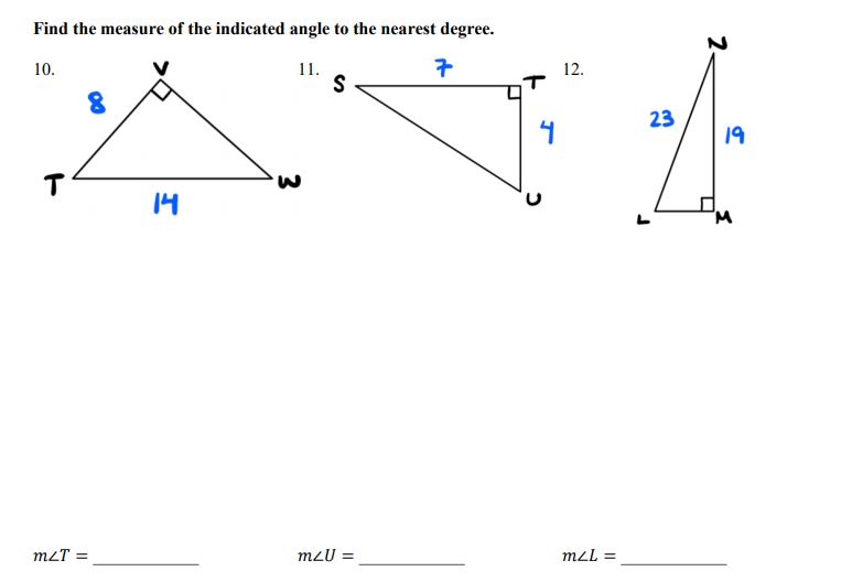 Solved Find the missing side length. Round to the nearest | Chegg.com