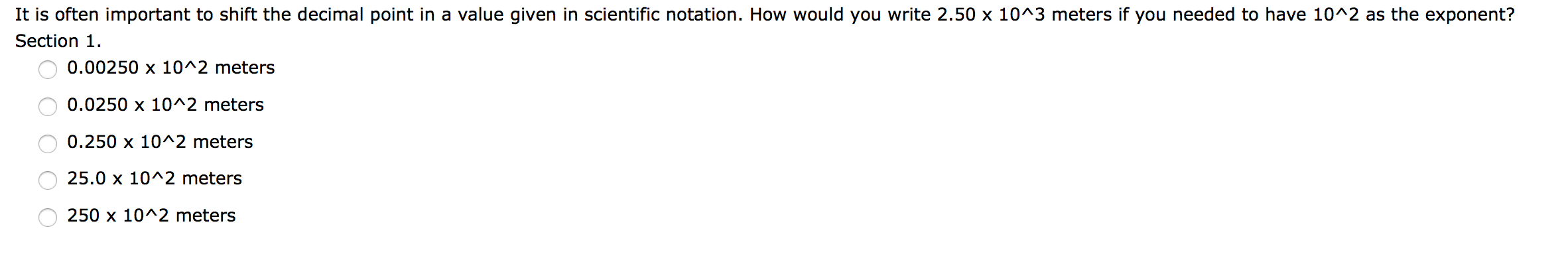 Solved It is often important to shift the decimal point in a | Chegg.com