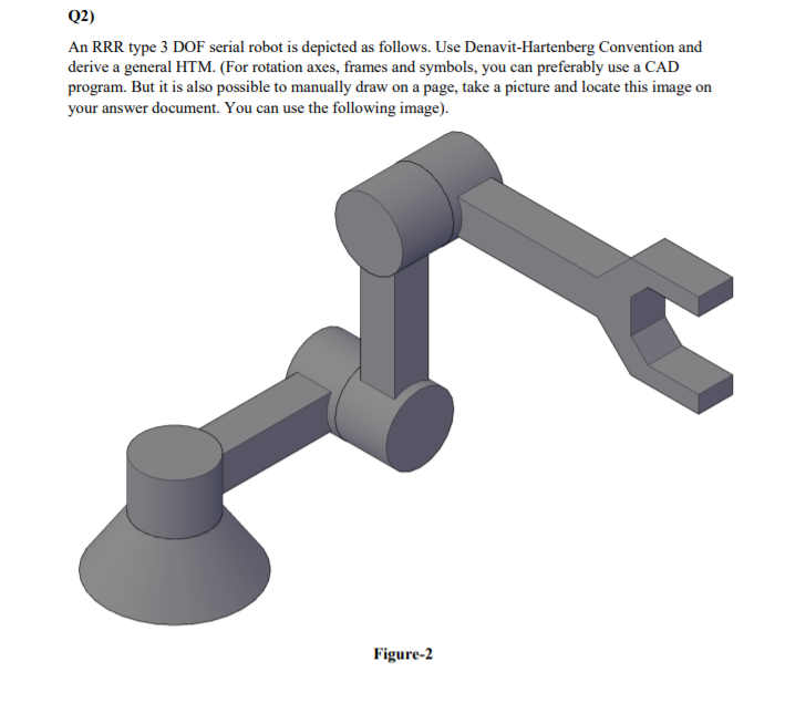 Solved Q2) An RRR type 3 DOF serial robot is depicted as | Chegg.com