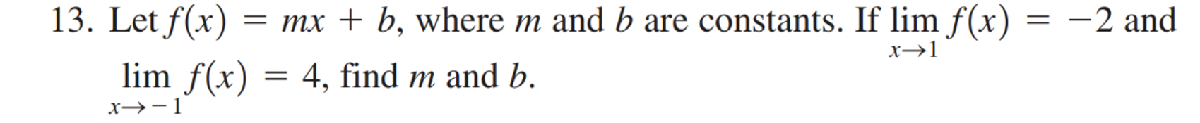 Solved Let f(x)=mx+b, ﻿where m ﻿and b ﻿are constants. If | Chegg.com