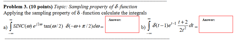 Solved Problem 3. (10 points) Topic: Sampling property of | Chegg.com