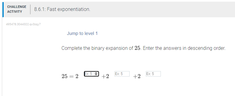 Solved Complete the binary expansion of \\( \\mathbf{2 5} | Chegg.com