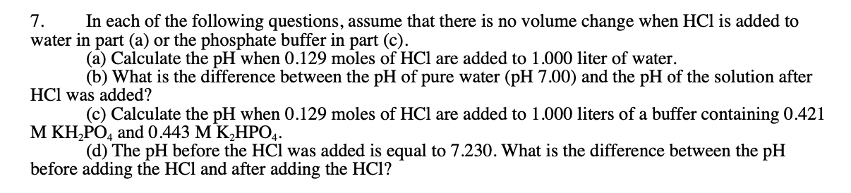 Solved 7. In each of the following questions, assume that | Chegg.com