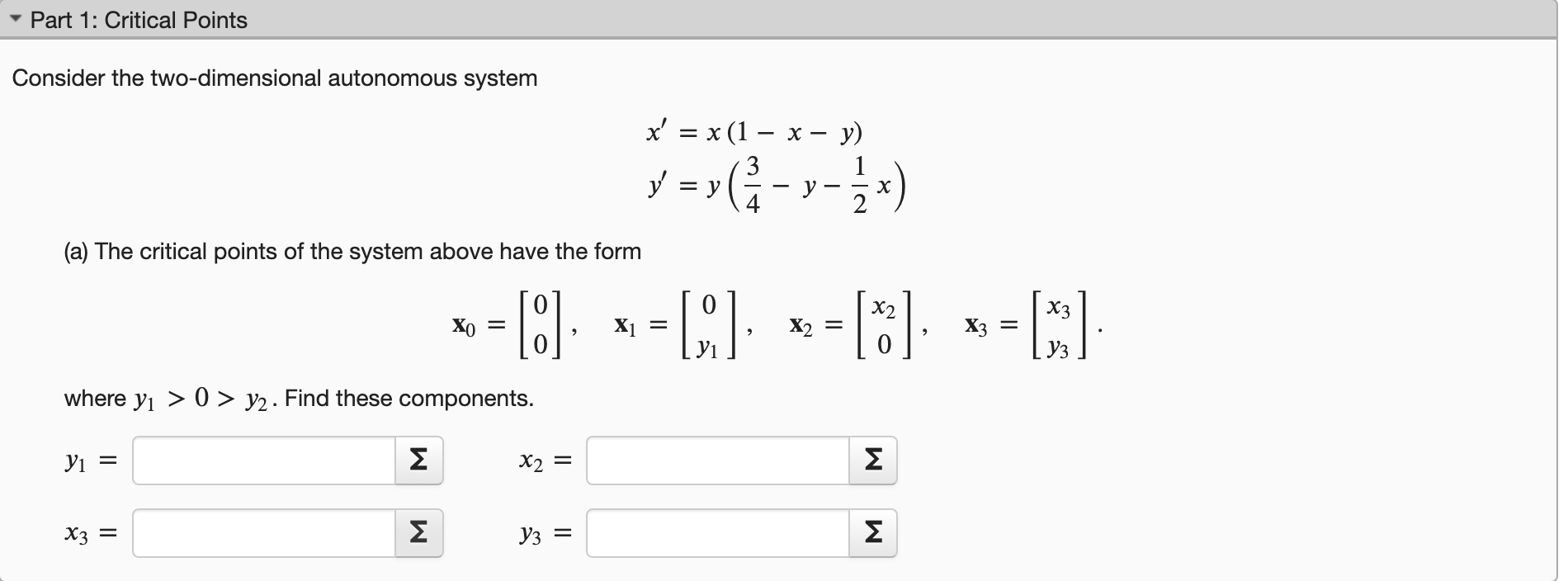 Solved Part 1: Critical Points Consider the two-dimensional | Chegg.com