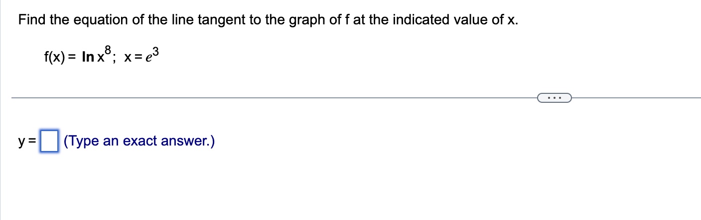 Solved Find the equation of the line tangent to the graph of | Chegg.com
