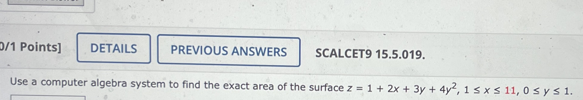 Solved Use a computer algebra system to find the exact area | Chegg.com