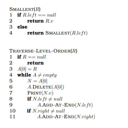 Solved ADD-RECURSIVE(R, U) 1 if R == null 2 return new | Chegg.com