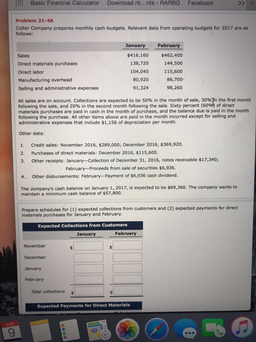 Solved Basic Financial Calculator Download rb...nts- | Chegg.com