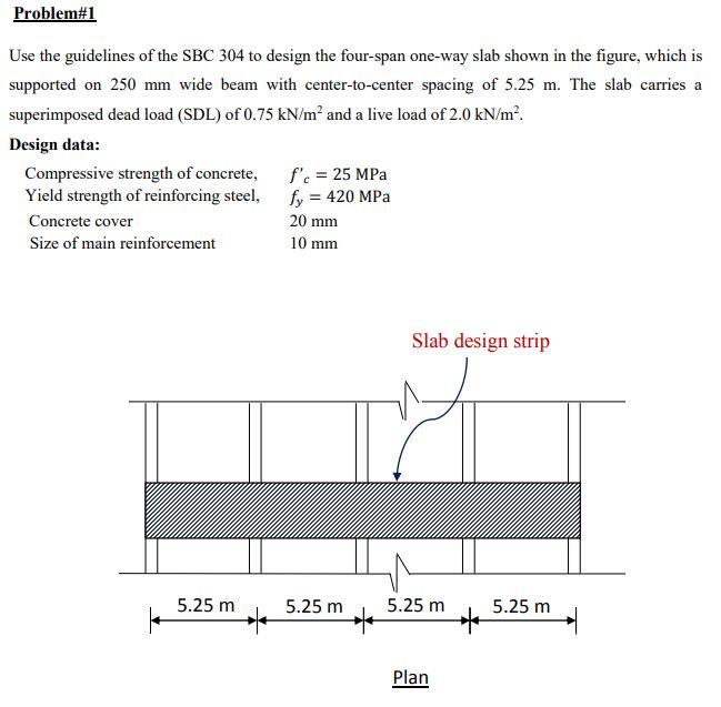 Solved Problem#1 Use the guidelines of the SBC 304 to design | Chegg.com