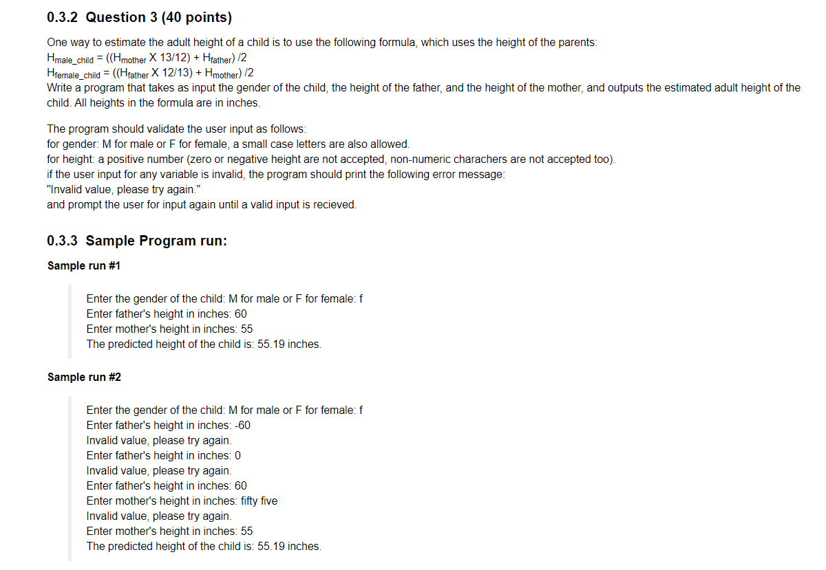 Solved 0.3.2 Question 3 (40 points) One way to estimate the | Chegg.com