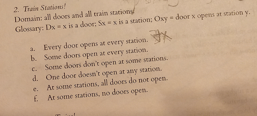 Using the given domain translate the english | Chegg.com