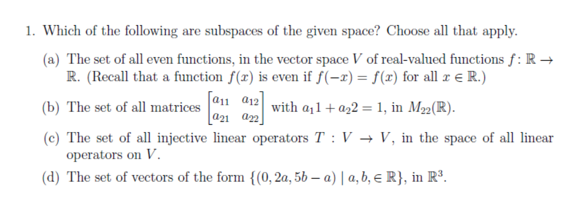 Solved Please provide an explanation as to why the choices | Chegg.com