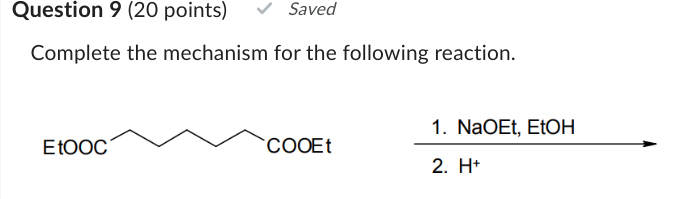 Solved Write the mechanism for the reaction. 1. NaOMe MeOH | Chegg.com