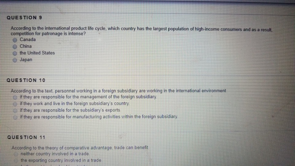 Solved QUESTION 6 A variable levy exists when a country | Chegg.com