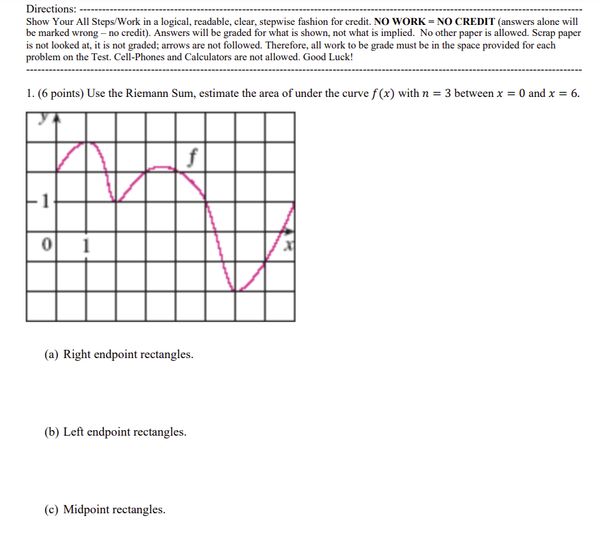 Solved Show Your All Steps/Work in a logical, readable, | Chegg.com