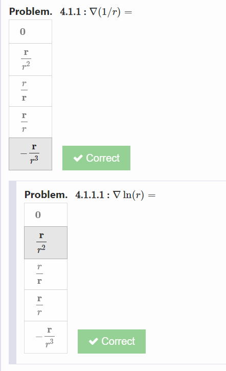 Solved Problem. 4 : Let r=xi+yj+zk and r=∣r∣. Find the | Chegg.com