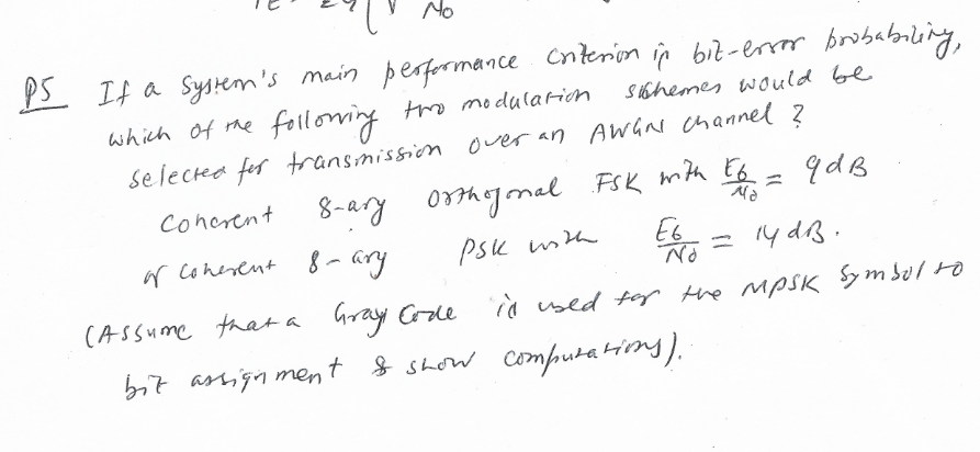 Solved P5 If a system's main performance criterion in | Chegg.com