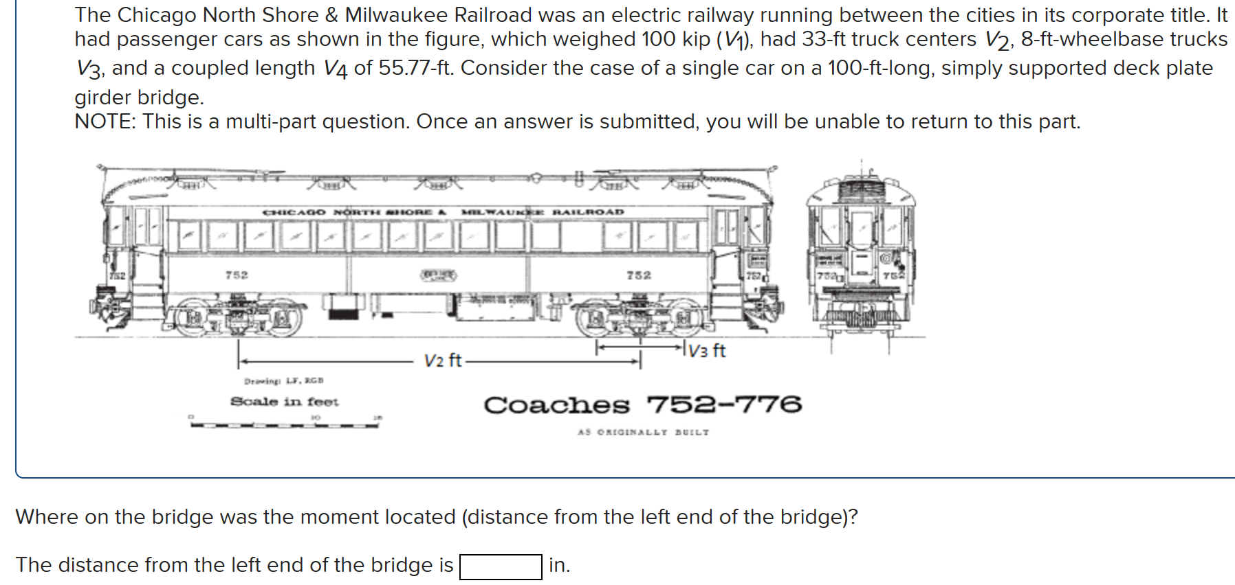 Solved The Chicago North Shore \& Milwaukee Railroad was an | Chegg.com