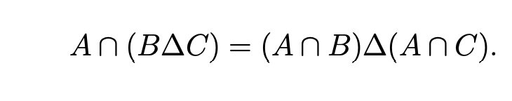 Solved An (BAC) = (An B)A(ANC). | Chegg.com