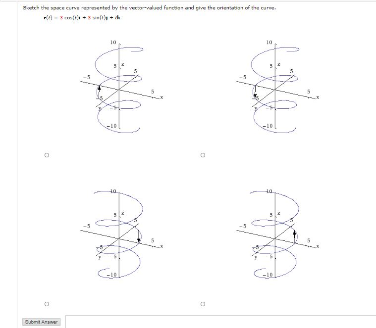 Solved Sketch the space curve represented by the | Chegg.com