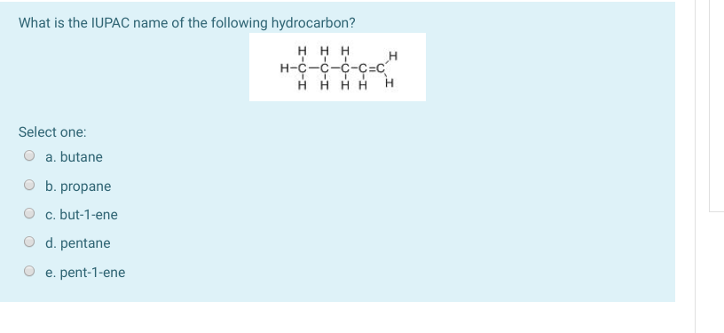 Solved What is the IUPAC name of the following hydrocarbon? | Chegg.com