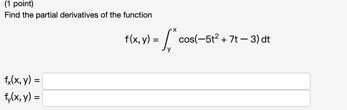 Solved Find the partial derivatives of the function | Chegg.com