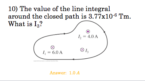 Solved 10) The value of the line integral around the closed | Chegg.com