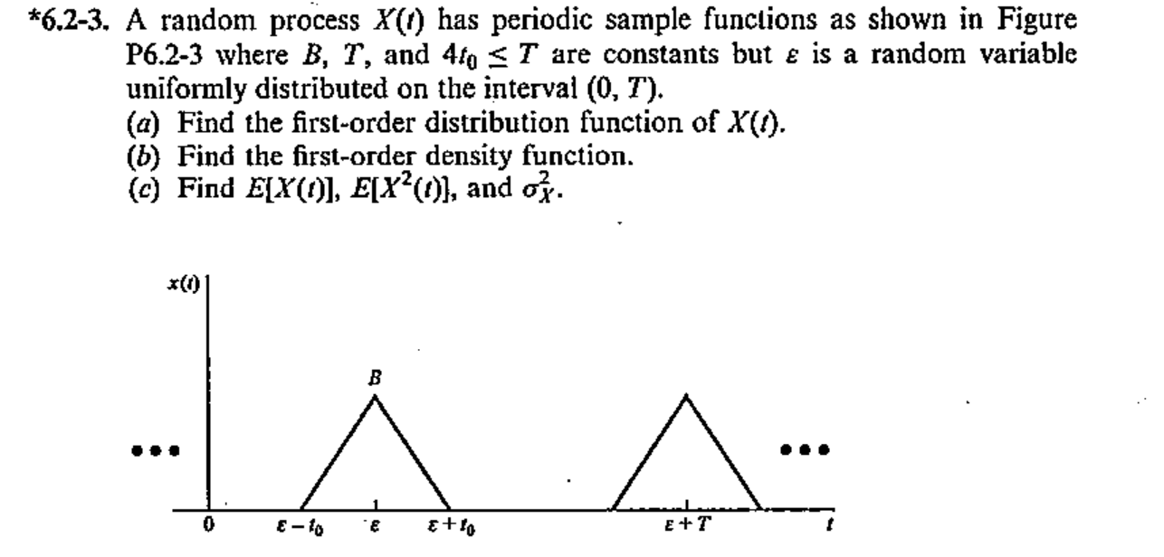 Solved *6.2-3. A random process X() has periodic sample | Chegg.com