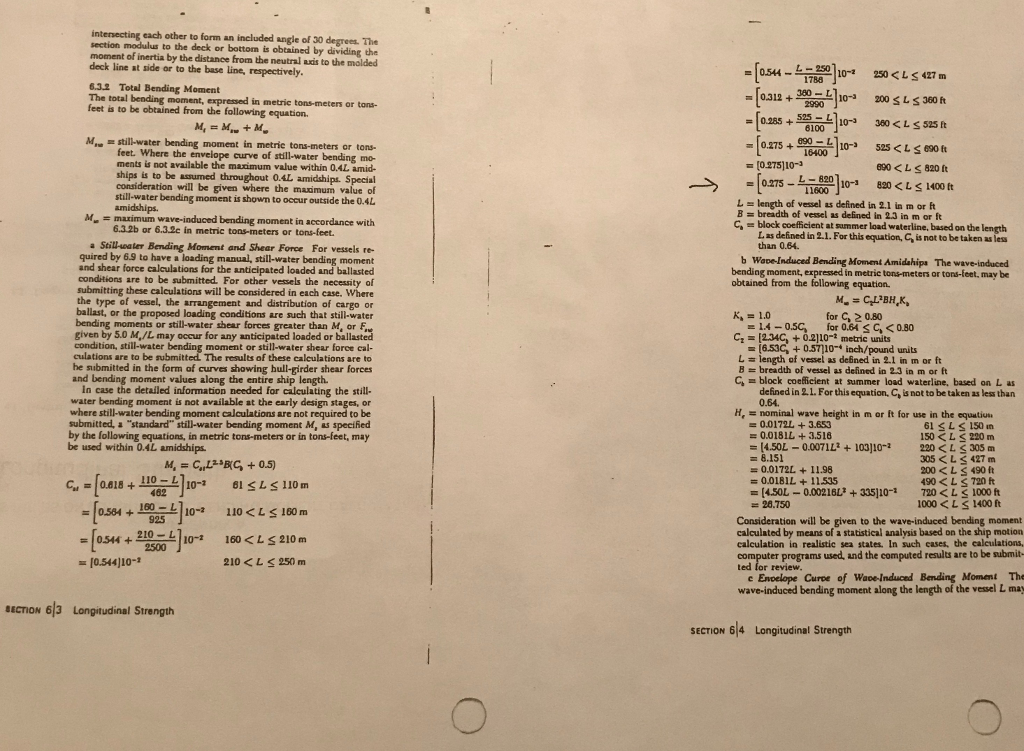 Consider a box barge with four equally spaced | Chegg.com