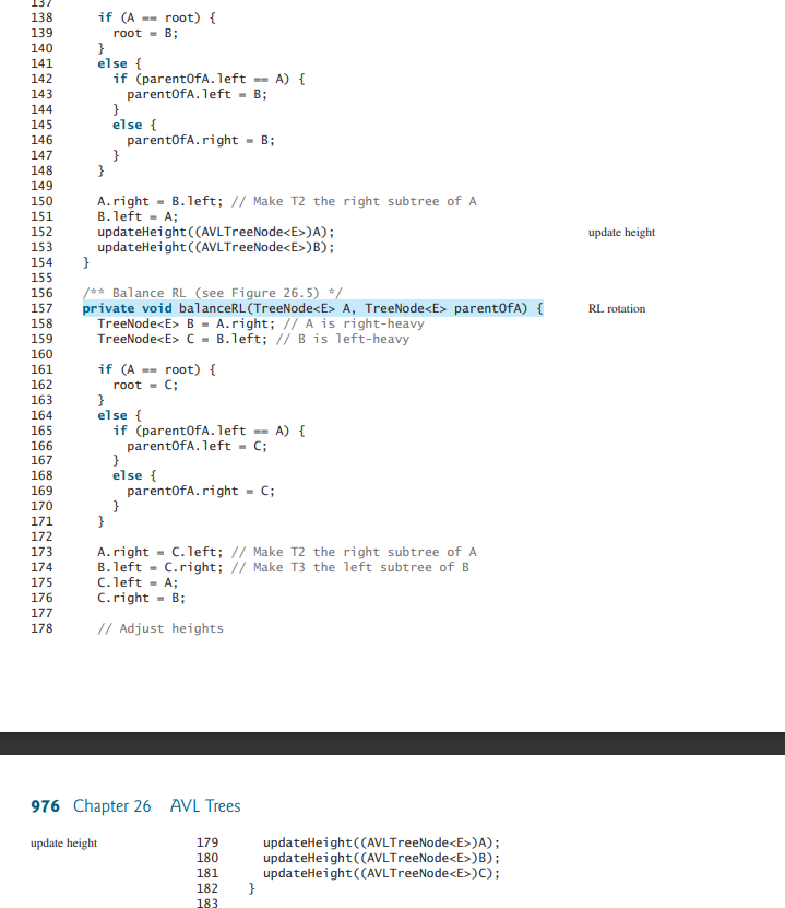 Solved LISTING 26.3 AVLTree.java 21/ 产 Create an empty AVL | Chegg.com