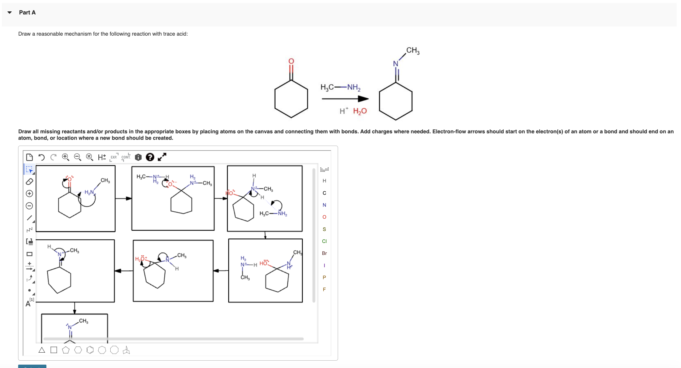 Solved Part ADraw a reasonable mechanism for the following | Chegg.com
