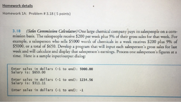 Solved Homework details Homework 1A: Problem # 3.18 (5 | Chegg.com