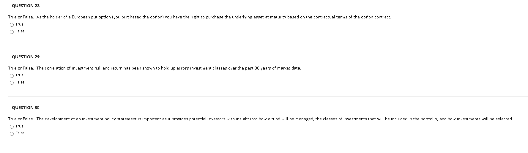 Solved QUESTION 28 True or False. As the holder of a | Chegg.com