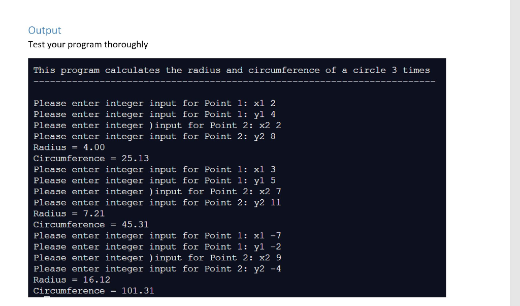 Solved WRITE A JAVA PROGRAM THAT FOLLOWS THE BELOW | Chegg.com