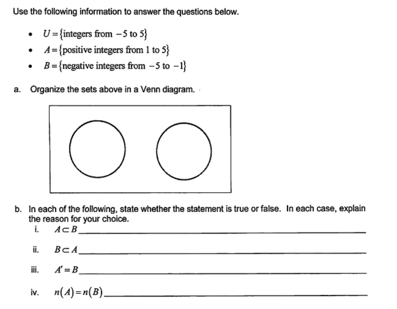 Solved Use the following information to answer the questions | Chegg.com