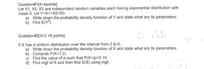 Solved Let X1, X2, X3 are independent random variables each | Chegg.com Solved Let X1, X2, X3 are independent random variables each | Chegg.com