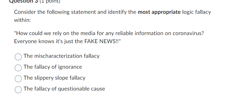 Solved Consider the following statement and identify the | Chegg.com