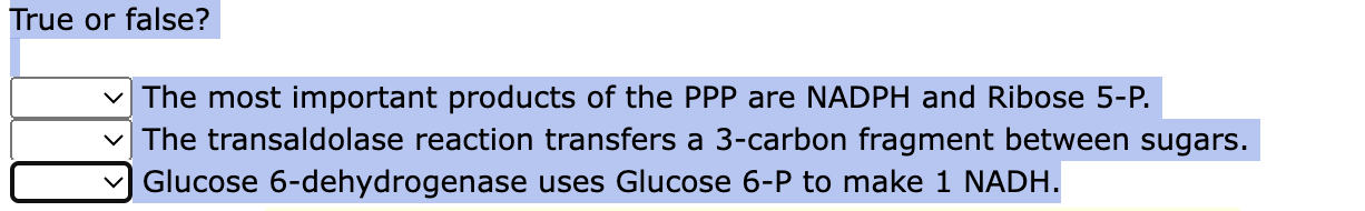 Solved The most important products of the PPP are NADPH and | Chegg.com Solved The most important products of the PPP are NADPH and | Chegg.com