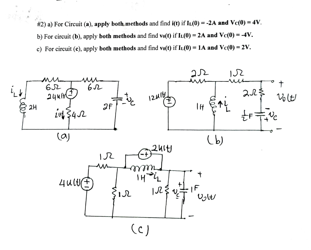 Solved Method 1: non-zero initial conditions are included in | Chegg.com
