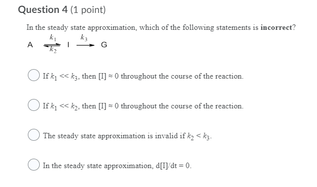 Solved Question 4 (1 point) In the steady state | Chegg.com