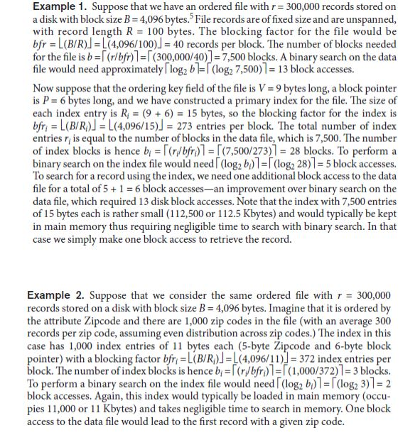 DATABASE SYSTEMS: INDEXING CHAPTER. Please do not | Chegg.com