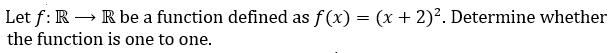 Solved = Let f: R R be a function defined as f(x) = (x + | Chegg.com