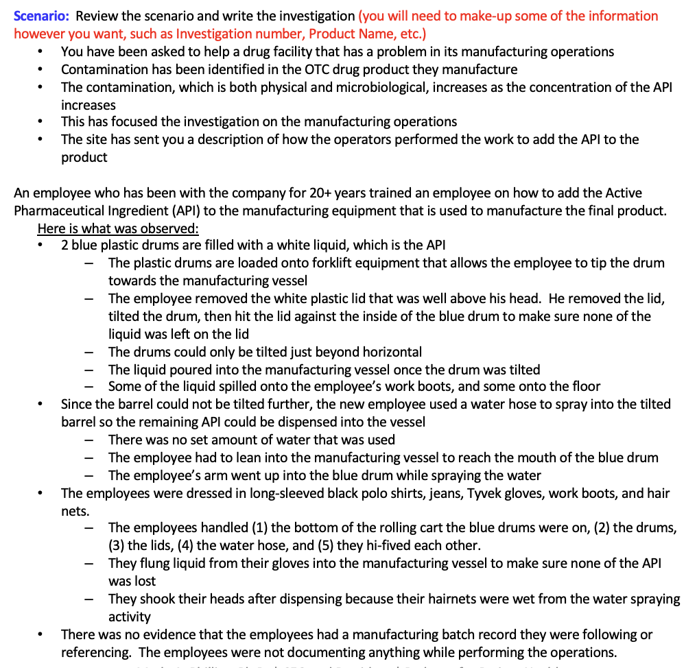 Solved Step 2: Complete the Failure investigation template | Chegg.com
