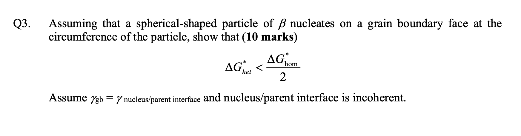 Solved Q3. Assuming that a spherical-shaped particle of ß | Chegg.com