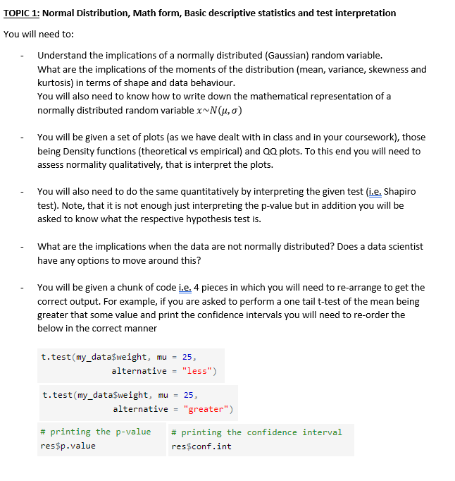 You will also need to know how to write down the | Chegg.com