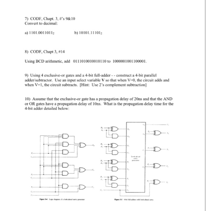 Solved CODF, Chapt. 3, #'s9 & 10 Convert to decimal: | Chegg.com