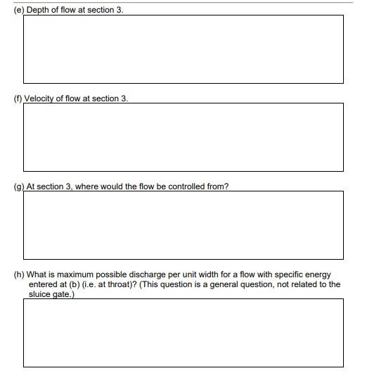 Solved The 'throat' flume sketched on Fig. 1 is in a | Chegg.com